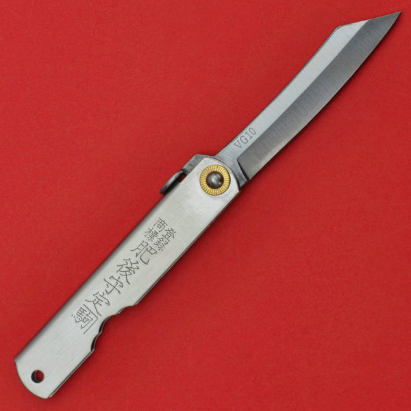 Japan NAGAO HIGONOKAMI folding pocket stainless knife VG10 100mm ...