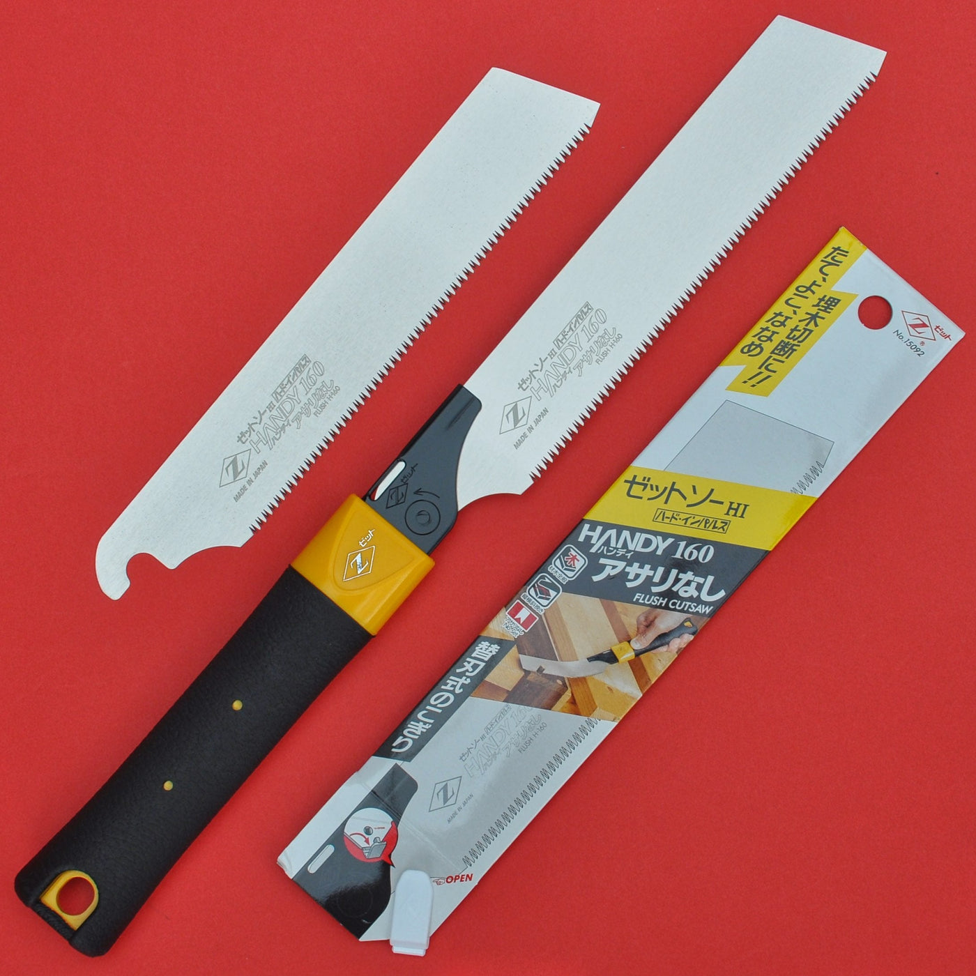 Z-saw FLUSH CUTTING KUGIHIKI 160mm saw + spare blade Zetsaw Zsaw Japan ...